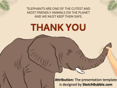 Free - World Elephant Day PowerPoint Template and Google Slides Theme