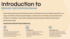 Server Decommissioning PowerPoint and Google Slides Template - PPT Slides