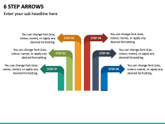 6 Step Arrows PowerPoint Template - PPT Slides