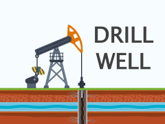 Drill Well PowerPoint and Google Slides Template - PPT Slides