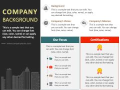 Company Background PowerPoint and Google Slides Template - PPT Slides