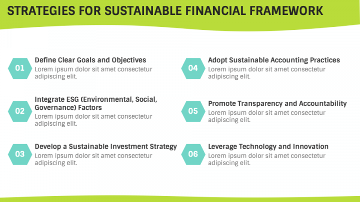 Sustainable Financing Framework PowerPoint and Google Slides Template ...