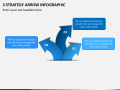 3 Strategy Arrow infographic PowerPoint Template - PPT Slides