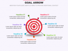 Goal Arrow PowerPoint and Google Slides Template - PPT Slides
