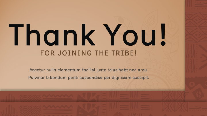 Free - Tribal Pattern Theme for PowerPoint and Google Slides - PPT Slides
