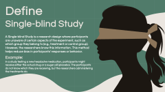 Single-Blind Study PowerPoint and Google Slides Template - PPT Slides