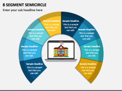 8 Segment Semicircle PowerPoint Template and Google Slides Theme