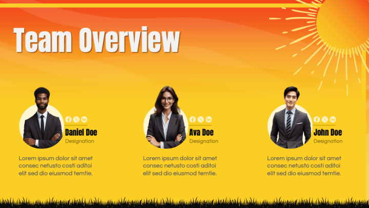 Sun Theme for PowerPoint and Google Slides - PPT Slides