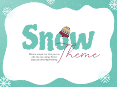 Free - Snow Presentation Theme for PowerPoint and Google Slides