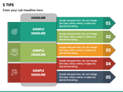 5 Tips PowerPoint Template - PPT Slides