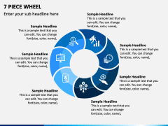 7 Piece Wheel PowerPoint Presentation Slides - PPT Template