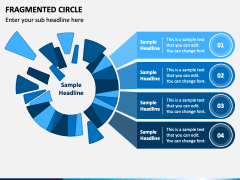 Fragmented Circle PowerPoint Template - PPT Slides