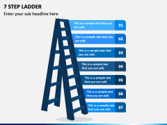 7 Step Ladder PowerPoint Template and Google Slides Theme