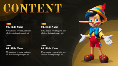 Free - Pinocchio PowerPoint and Google Slides Template - PPT Slides