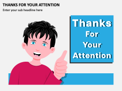 Thanks for your Attention Illustration for PowerPoint and Google Slides ...