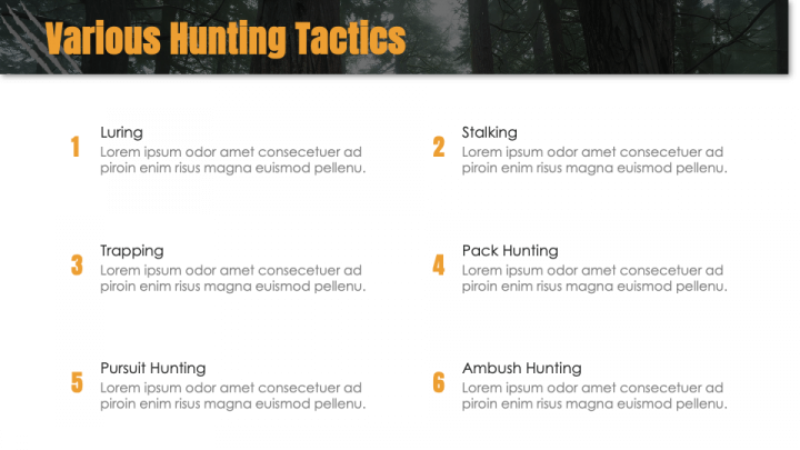 Free - Predators Theme for PowerPoint and Google Slides Template - PPT Slides