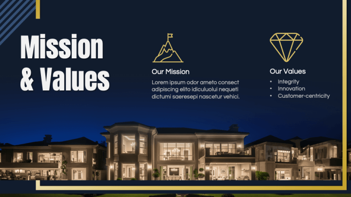 Real Estate Company Profile PowerPoint and Google Slides Template - PPT ...