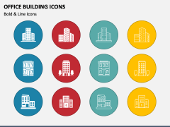 Office Building Icons for PowerPoint and Google Slides - PPT Slides
