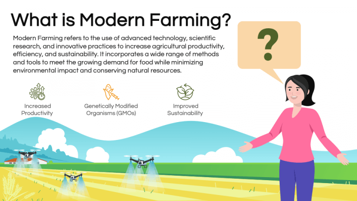 Modern Farming PowerPoint and Google Slides Template - PPT Slides