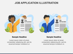 Job Application Illustration for PowerPoint and Google Slides - PPT Slides