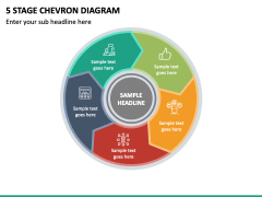 5 Stage Chevron Diagram PowerPoint Template - PPT Slides
