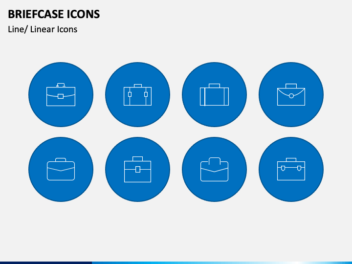 Briefcase Icons for PowerPoint and Google Slides - PPT Slides