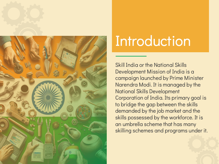 Free - Skill India PowerPoint and Google Slides Template - PPT Slides