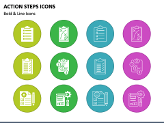Action Steps Icons for PowerPoint and Google Slides - PPT Slides