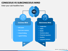 Conscious Vs Subconscious Mind PowerPoint and Google Slides Template - PPT Slides
