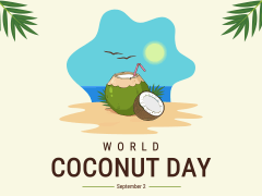 Free - World Coconut Day PowerPoint Template and Google Slides Theme