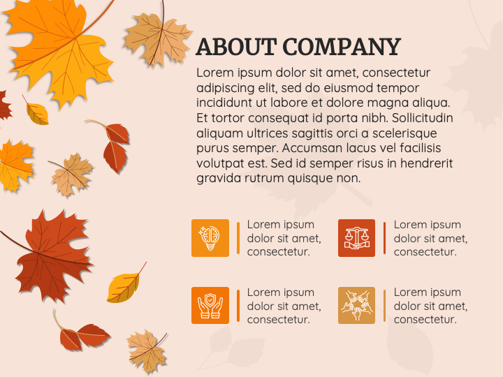Free - Autumn Leaves Presentation Theme for PowerPoint and Google Slides
