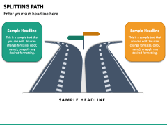 Splitting Path PowerPoint and Google Slides Template - PPT Slides