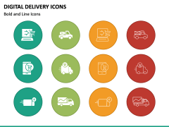 Digital Delivery Icons for PowerPoint and Google Slides - PPT Slides