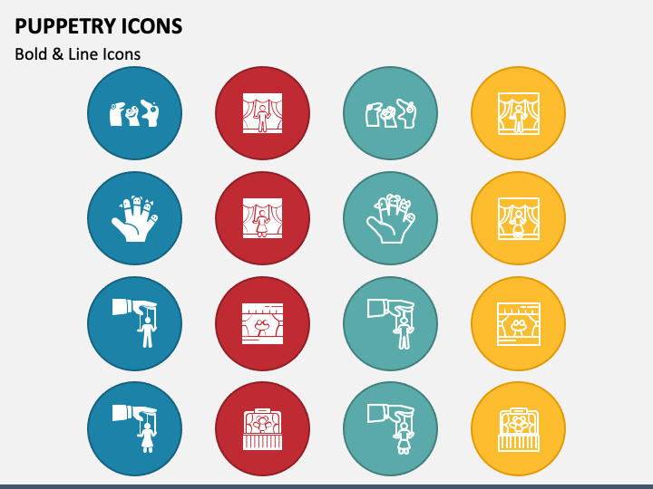 Puppetry Icons for PowerPoint and Google Slides - PPT Slides