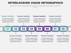 Interlocking Chain Infographics for PowerPoint and Google Slides