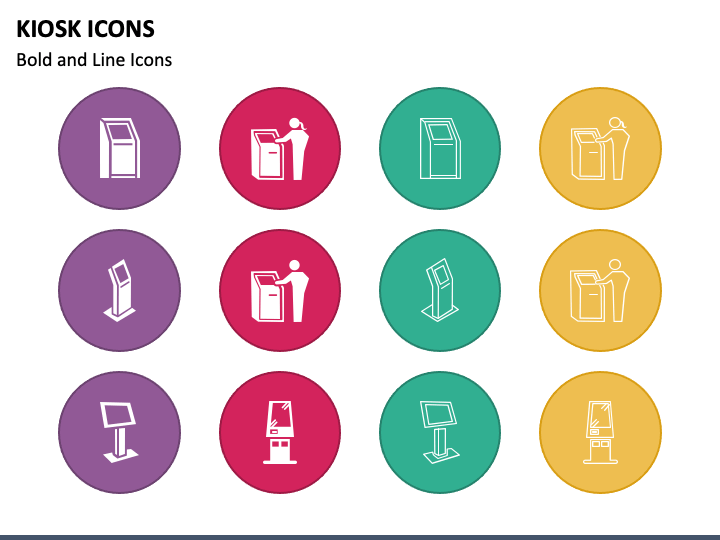Kiosk Icons for PowerPoint and Google Slides - PPT Slides
