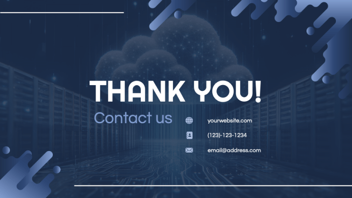 Cloud Computing Business Plan PowerPoint and Google Slides Template - PPT Slides