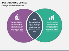 2 Overlapping Circles PowerPoint Presentation Slides - PPT Template