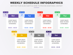 Weekly Schedule Infographics for PowerPoint and Google Slides - PPT Slides