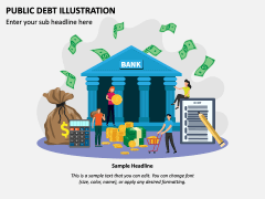 Public Debt Illustration for PowerPoint and Google Slides - PPT Slides