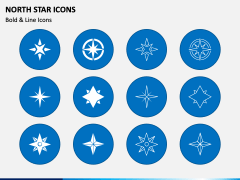 North Star Icons for PowerPoint and Google Slides - PPT Slides