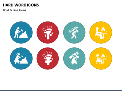 Hard Work Icons for PowerPoint and Google Slides - PPT Slides