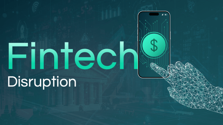 FinTech Disruption PowerPoint and Google Slides Template - PPT Slides