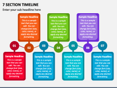 7 Section Timeline PowerPoint Presentation Slides - PPT Template
