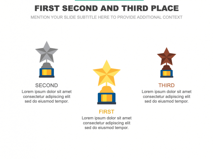 First Second and Third Place PowerPoint and Google Slides Template ...