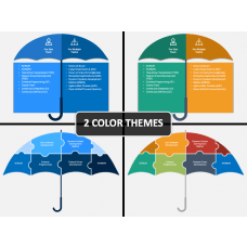 Umbrella Goals PowerPoint Template - PPT Slides