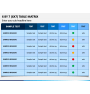 6x8 Table Matrix PowerPoint Template and Google Slides Theme