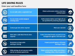 Life Saving Rules PowerPoint and Google Slides Template - PPT Slides