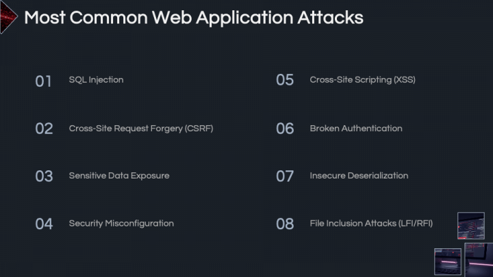 Web Application Attack PowerPoint and Google Slides Template - PPT Slides