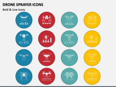 Drone Sprayer Icons for PowerPoint and Google Slides - PPT Slides